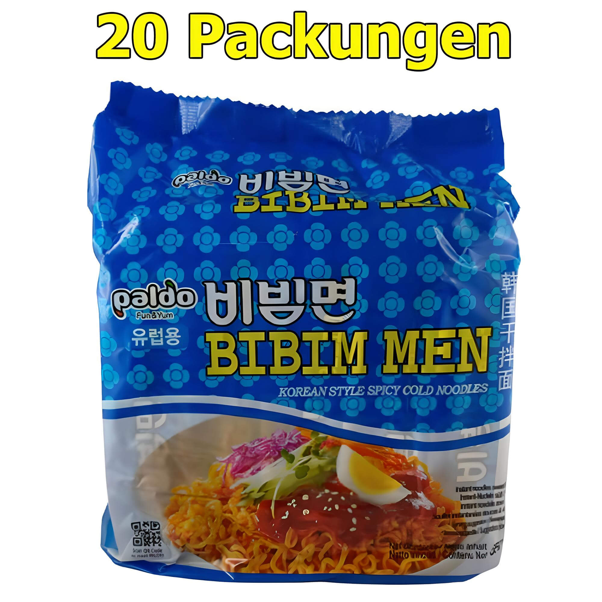 Paldo Bibim Men Instant Nudeln süß & scharf 20er Pack (20 x 130g ...