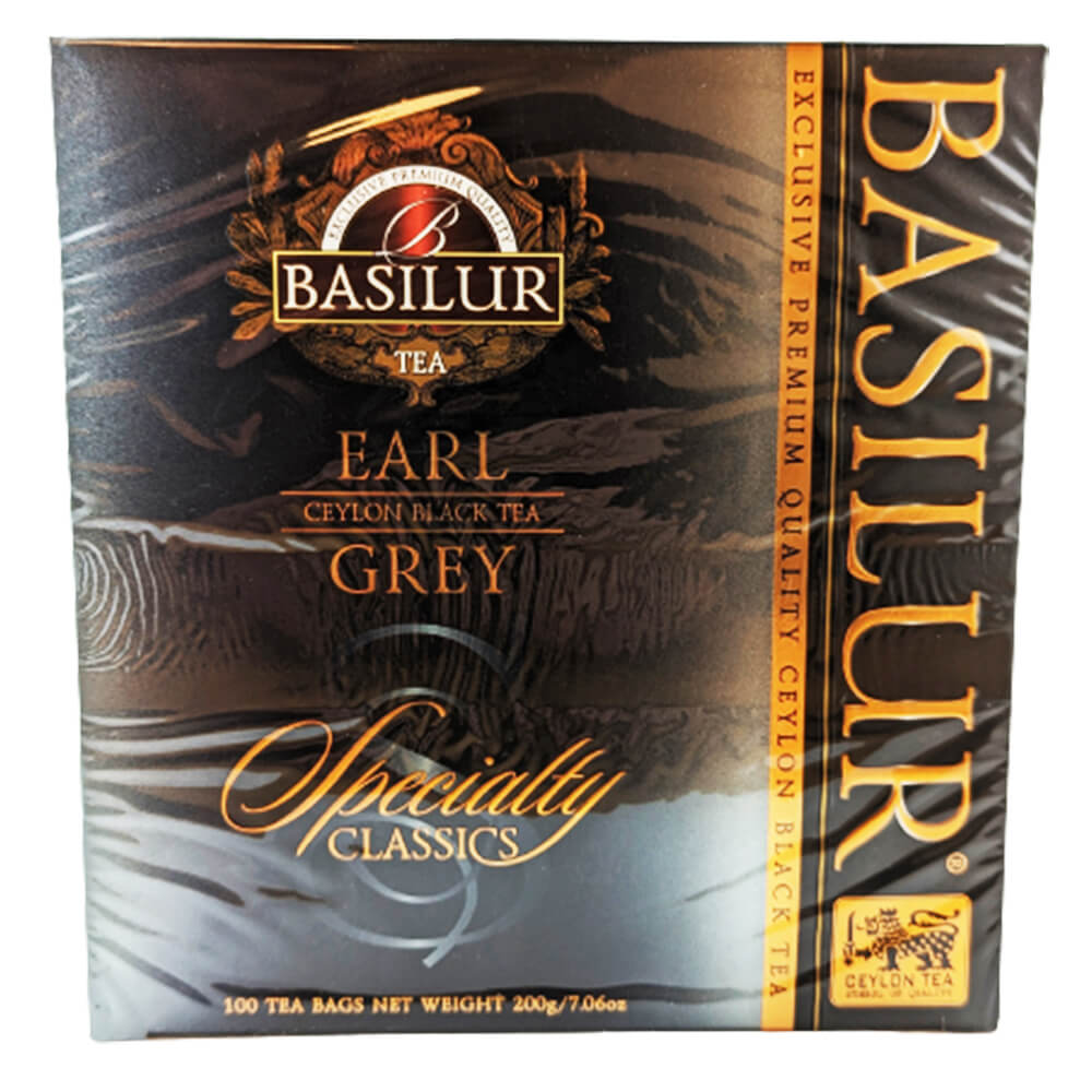 Basilur Schwarzer Ceylon Tee Earl Grey 100 Teebeutel günstig online ...